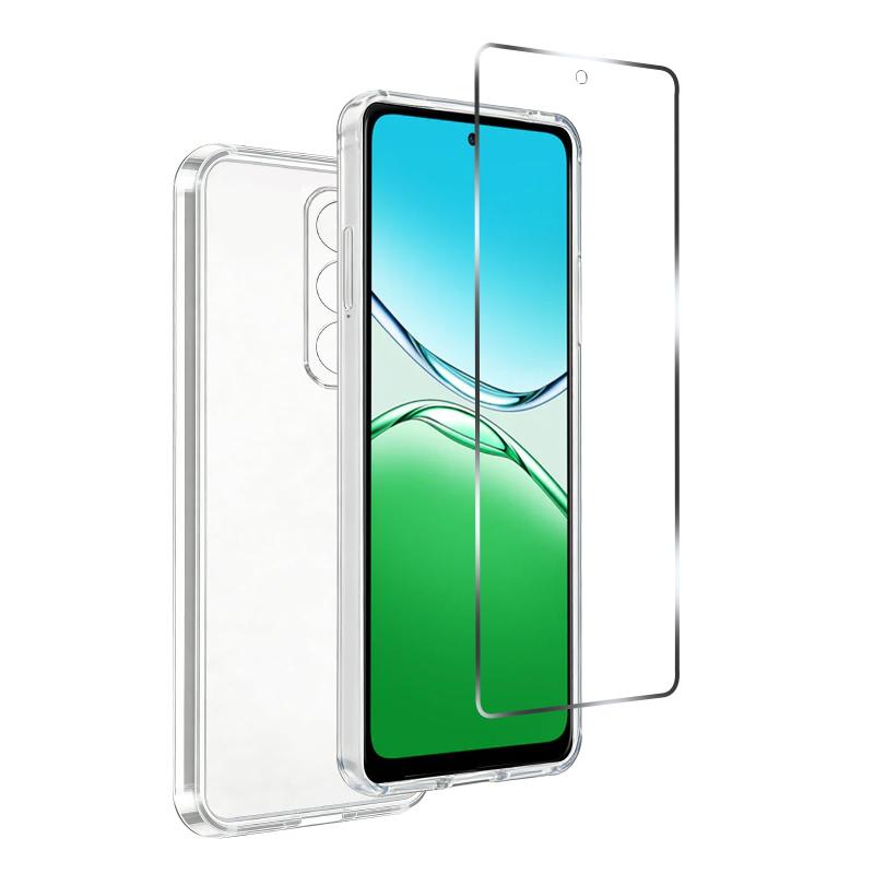 OPPO A5 5G フィルム+ ケース【日本製-硬度9H】オッポA5 5G 保護フィルム 耐指紋 撥油性 反射低減 飛散防止処理 CPH2751 OPG06 A502OP 用の スマホケース 耐衝撃薄型カバー 滑り止め 着脱簡単（1枚ガラ...