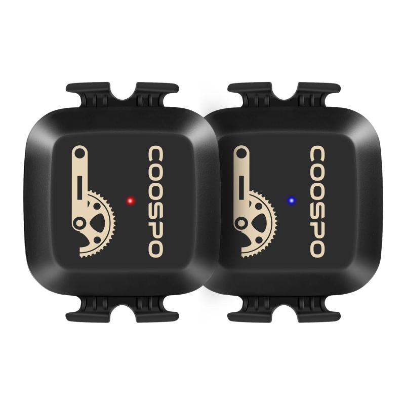 COOSPO ケイデンススピードセンサー ANT+ Bluetooth 4.0対応接続 自転車コンピュータ用 バイクアクセサリー IP67級防水 日本語説明書付け【二個セット】二つのモード： センサーは2つの異なるモードで構成されており、1...