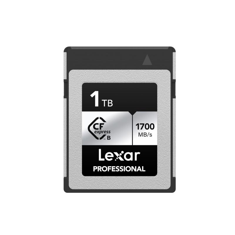 Lexar ProfessionalCFexpressタイプメモリーカードゴールドシリーズ。