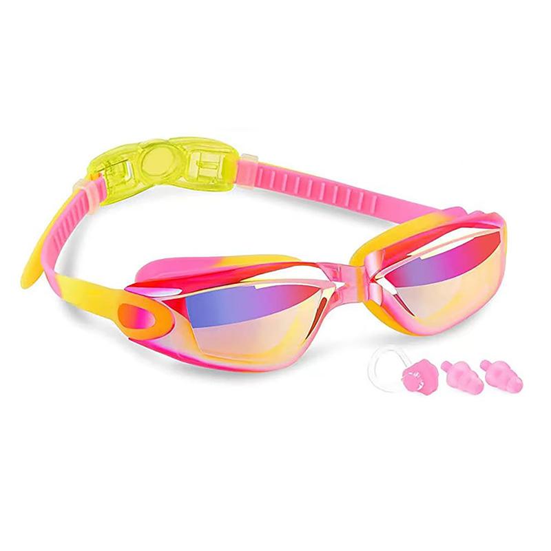 [Lalapala] スイムゴーグル 子供用 スイミングゴーグル 水泳ゴーグル 3-14歳 水中メガネ UVカット 曇り止め 紫外線カット 抗菌 水漏れ防止 軽量 クリア 調整ベルト 取り外し簡単 ノーズクリップ 【対象年齢】3～14歳。子...