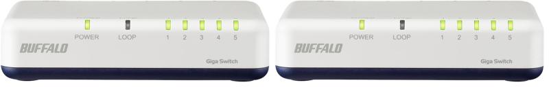 バッファロー スイッチングハブ Giga ギガ プラスチック筐体 壁掛け設置対応