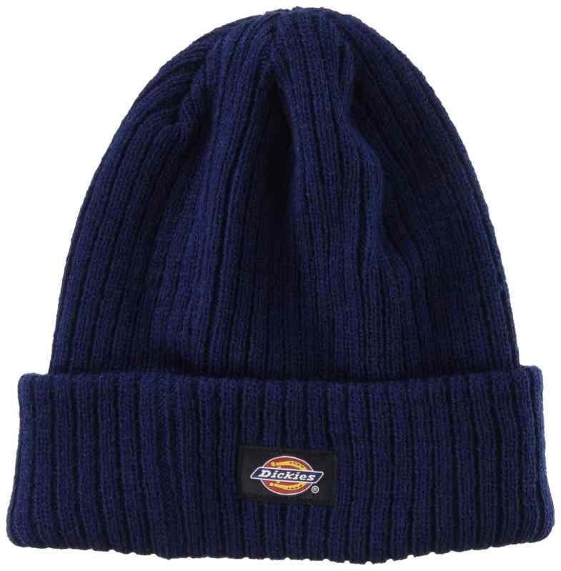 Dickies ビーニーLOGOWAPPEN KNITCAPユニセックス大人ほどよいボリューム感と伸縮性のある素材で被り心地の良いニット帽。定番のリブ編みニット帽は、シンプルで飽きのこないデザイン。頭囲：57～59cm横：約22cm、縦：約...