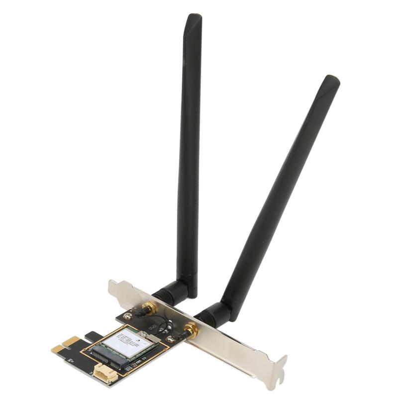 AW-XB530NF MT7922 RZ616 2.4G/5G/6Ghz トリプルバンド PCIe WiFi 6E Bluetooth 5.2 アダプターカード 10/11 用、Linux 用高速: この PCIe ネットワーク カードは、...