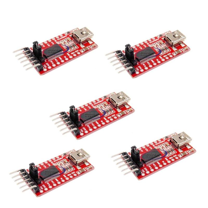 5PCS FT232RL Mini USB to TTL Serial Converter Adapter Module 3.3V 5.5V FT232R5PCS FT232RL Mini USB to TTL Serial Convert...