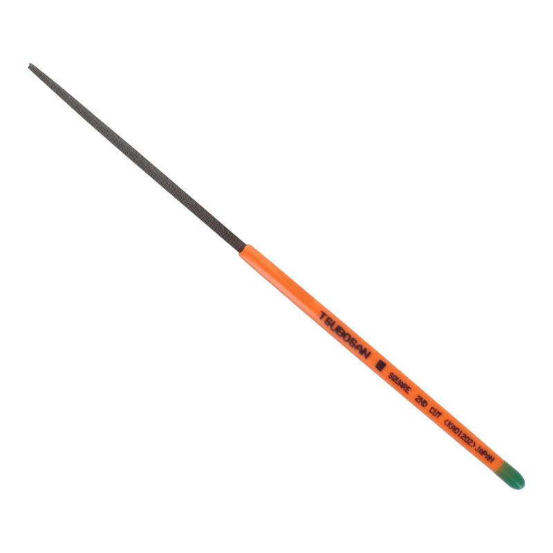ツボサン 細工用ヤスリ12本型 中目 角 170mm K-124ヤスリ目数:26CUT/cm形状:四角刃長:70mm仕様:ソフトグリップ付目種:複目