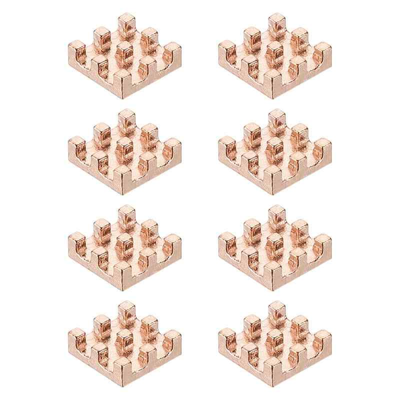 PATIKIL 銅製ヒートシンク ヒートシンク クーラー ラジエーター Raspberry Pi Chip CPU パワートランジスタ FET IC パワーアンプ用色:利点:使用方法:ヒートシンクは接着剤で簡単に固定できます(接着剤は含まれ...