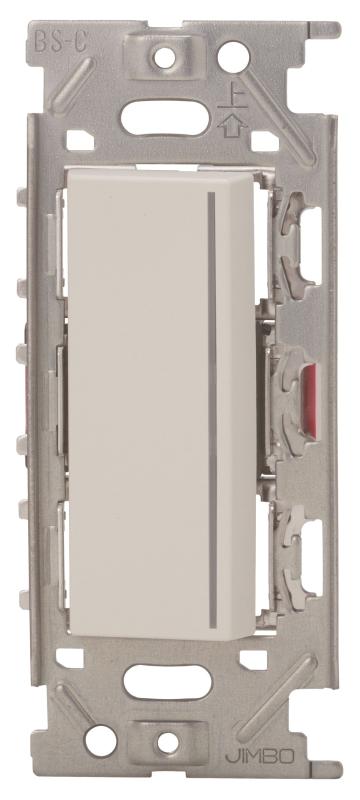 神保電器/NKW3路ガイド・チェックランプ付きスイッチセット シングル ピュアホワイト(PW) NKW01013製造国:日本