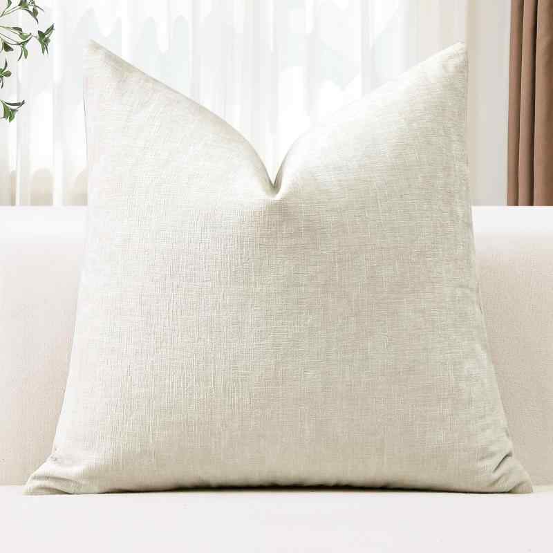 Otostar クッションカバー 45x45cm 1枚 無地 おしゃれ 可愛い シェニール生地 モダン 隠しファスナー付き インテリア 室内装飾用 装飾用ピローカバー高級素材: シェニール生地を使用し、豪華な質感と優れた耐久性を実現したクッ...