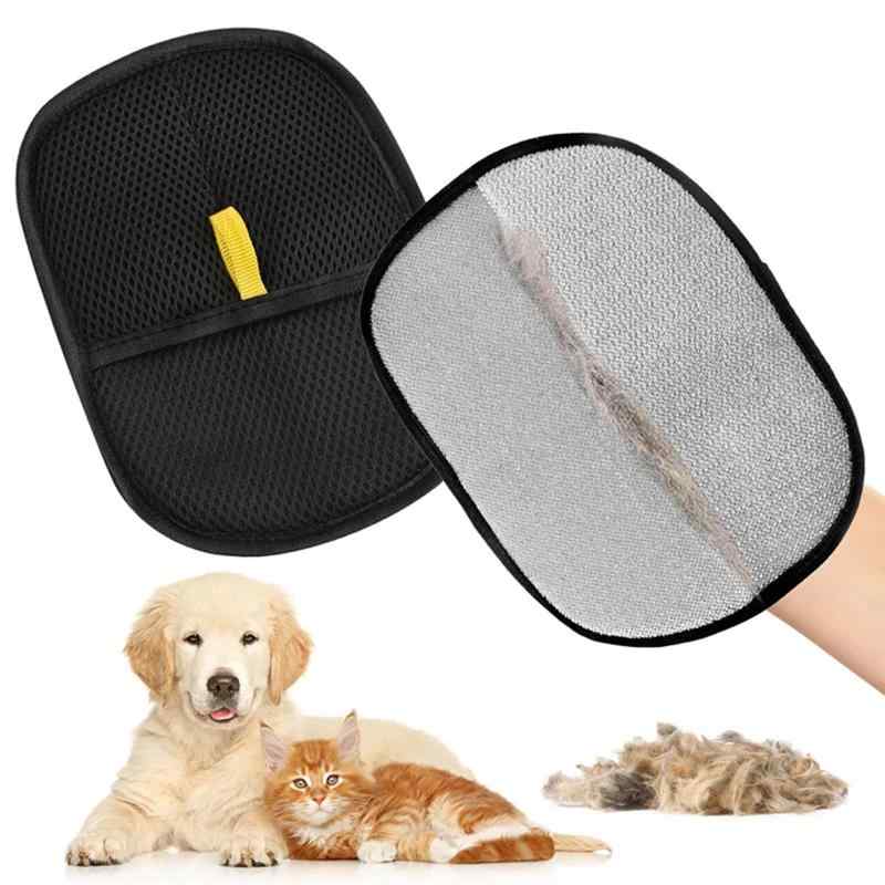 SensaBliss 猫の毛除去手袋 犬の抜け毛用手袋 ペットグローブ 両面ペットグルーミンググローブ 除毛ブラシ 猫の毛取り ペット用静電毛取り手袋 粘着性のある毛やフケ取り 猫 犬 ウサギ 小動【効率的な除毛機能】 静電気と独自デザイン...