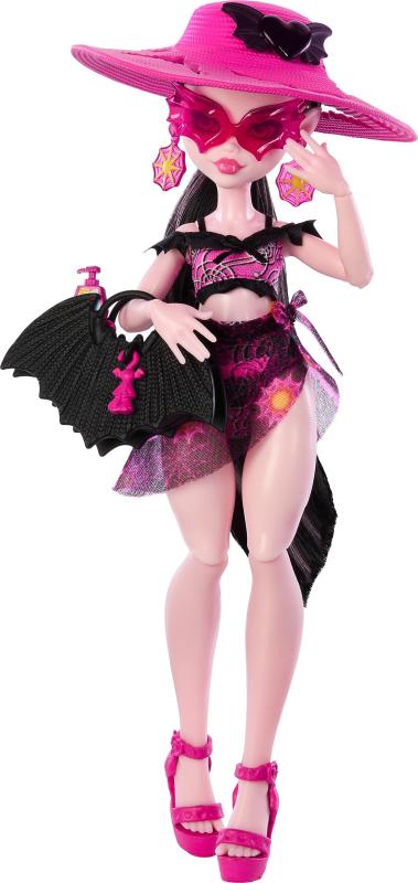 Monster High Scare-adise Island Draculaura Doll with Swimsuit, Sarong and Beach Accessories Like Hat, Sunscreen, and Tot...