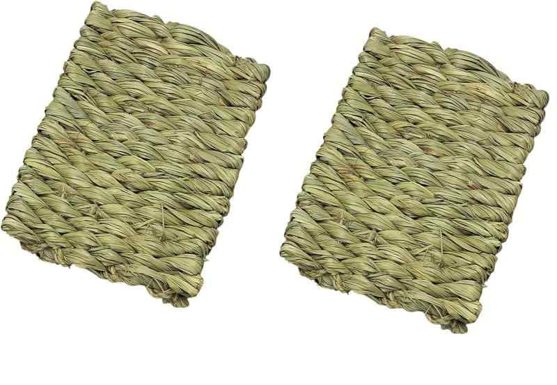 LeTradeJP 草の編み物 手編みクラフト うさぎ モルモット ハムスター 小動物用 ペット用品 わらっこ倶楽部 うさぎの座ぶとん ウサギマット 小動物用品 ケージ内装 天然素材 休み場所 遊び場 28【小動物に適しています】ハムスター...