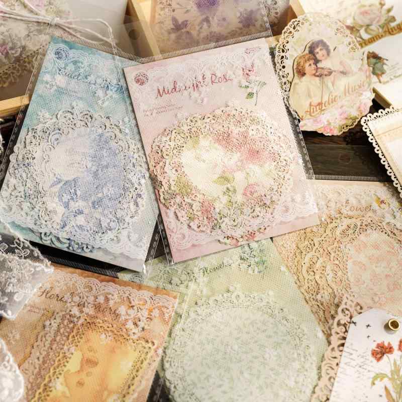 Alideco 60枚入 コラージュ 素材 ペーパー 素材紙 り 手帳 ジャンクジャーナル メモパッド デザ ヴィ レトロ 花には咲く時期がある ノート カレンダー ベネットマナー (huakaiyouqi)合计10枚×6袋=60枚，1袋に...