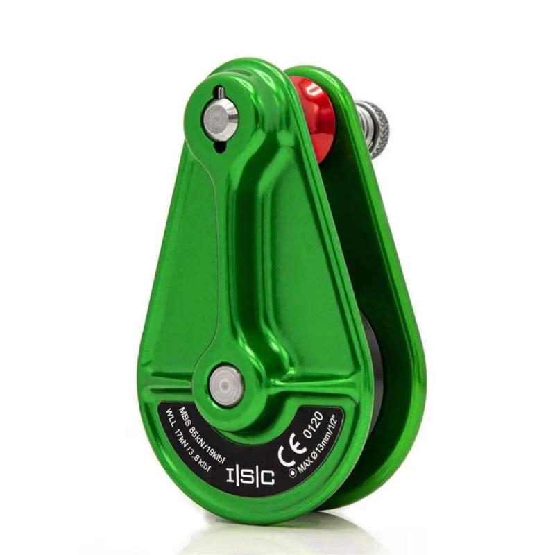 ISC Compact Rigging Pully コンパクト リギング プーリー ツリークライミング アーボリスト ツリーケアISCのリギング用スプリングブロックはコンパクトで、上部の車軸はユニークなデザインのため開閉が迅速確実に出来ると...