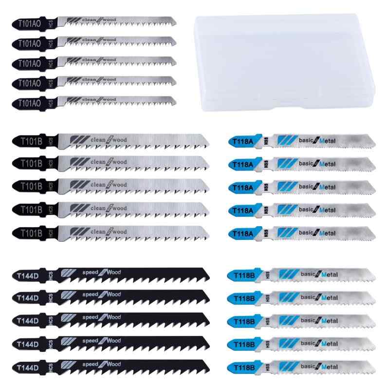 LEONTOOL T字型 ジグソー 替刃 木工 ジグソーブレード T118A T118B T101AO T101B T101BR T144D 高速度鋼 高炭素鋼 電動ノコギリ替え刃 多機能 木工 金工 木材 合板 プラスチック アルミ 石膏...