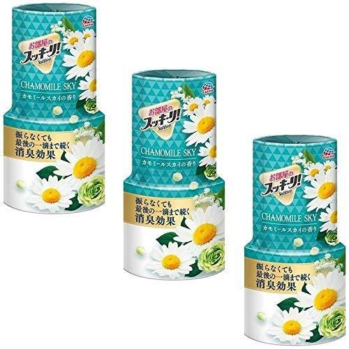 【まとめ買い】アース製薬 お部屋のスッキーリ Sukki-ri 消臭芳香剤 カモミールスカイの香り 400mL【×3個】