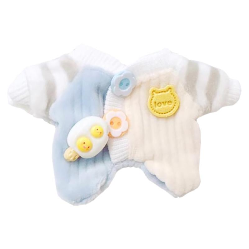 niannyyhouse　ボディスーツ　カラーブロック・クローリング・スーツ　10cm~15cm 20cm ぬいぐるみ 服　着せ替え　綿人形　アクセサリー1.セット内容：ボディスーツ*12.適用ドールサイズ：（約10cm~15cm ぬいぐる...