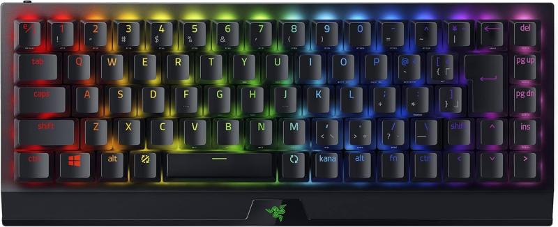 ゲーミングキーボード ワイヤレス BlackWidow V3 Mini HyperSpeed JP Yellow Switch 2.4GHz Bluetooth 最大200時間バッテリー持続 メカニカル イエロー軸 65%レイアウト Chr...