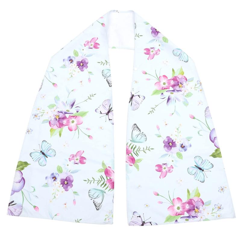 Healifty 大人 よだれかけ 再利用 お米 花 模様 食べる エナメル 洗える 大人 マフラー 衣類 プロテクター 用 高齢者 患者 女性 衣裳 A高齢者用大人用よだれかけ 大人用よだれかけ 再利用可能 米エナメル 花柄 食べるエプロ...