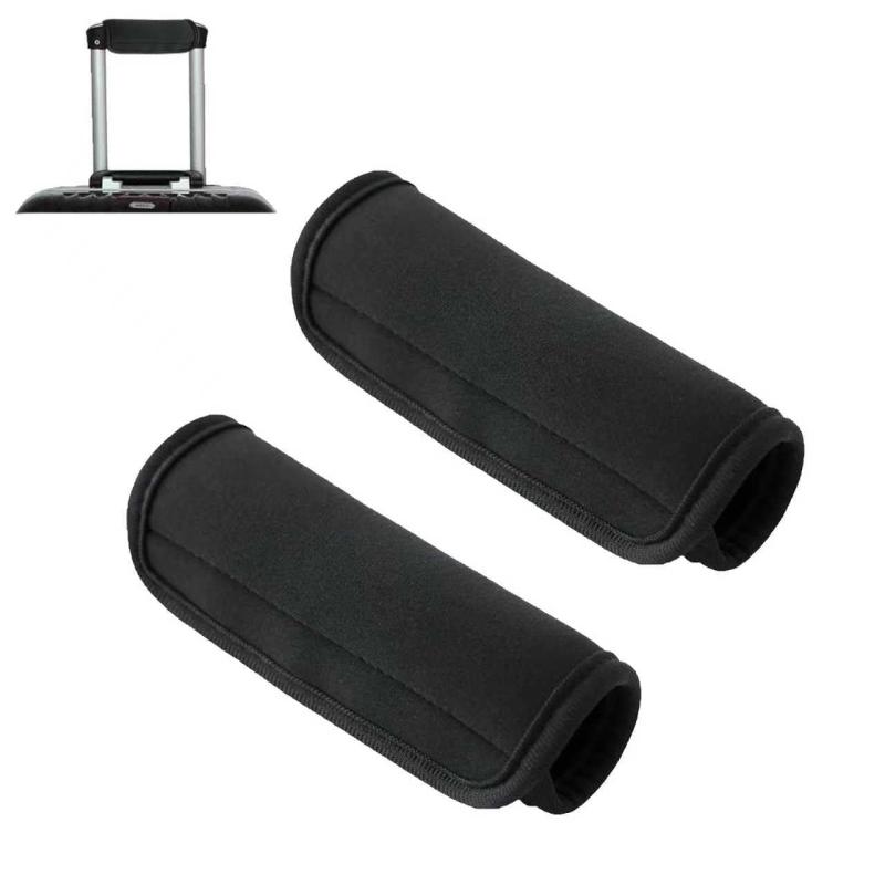 【AiYa】ハンドルカバー滑り止めクッションクッションバッグ持ち手でスーツケースを保護ベビーカーブラック(2個セット)です。2個セットの便利さ: この商品は2つの持ち手カバーがセットになっています。様々なアイテムに使用できるため、コストパフ...