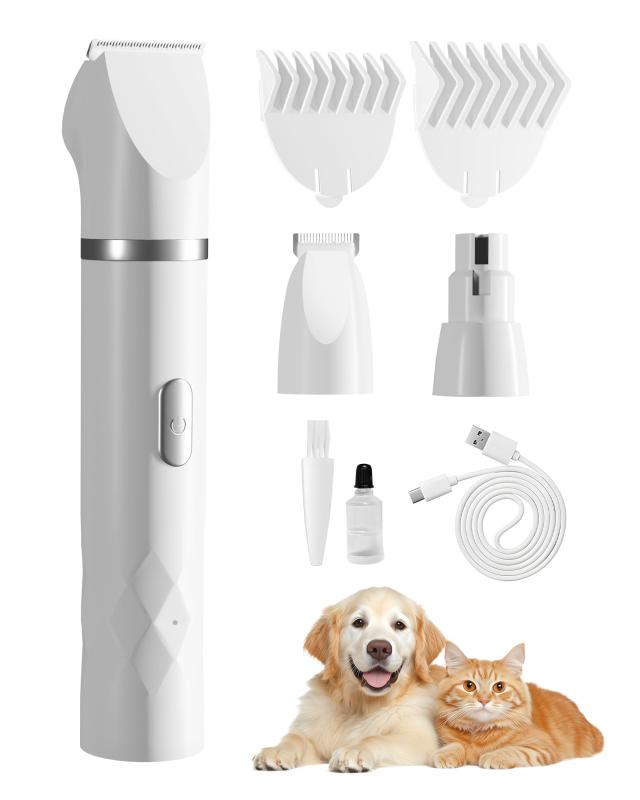 ペットトリマー PHIZTO 3-in-1ペットバリカン 犬 バリカン 犬と猫に適用