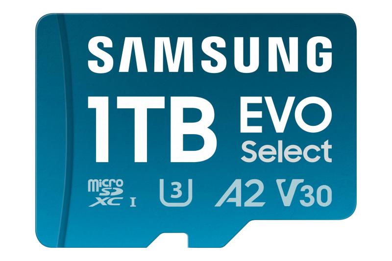 SAMSUNG EVO Select MicroSDメモリーカード + アダプター、microSDXC。