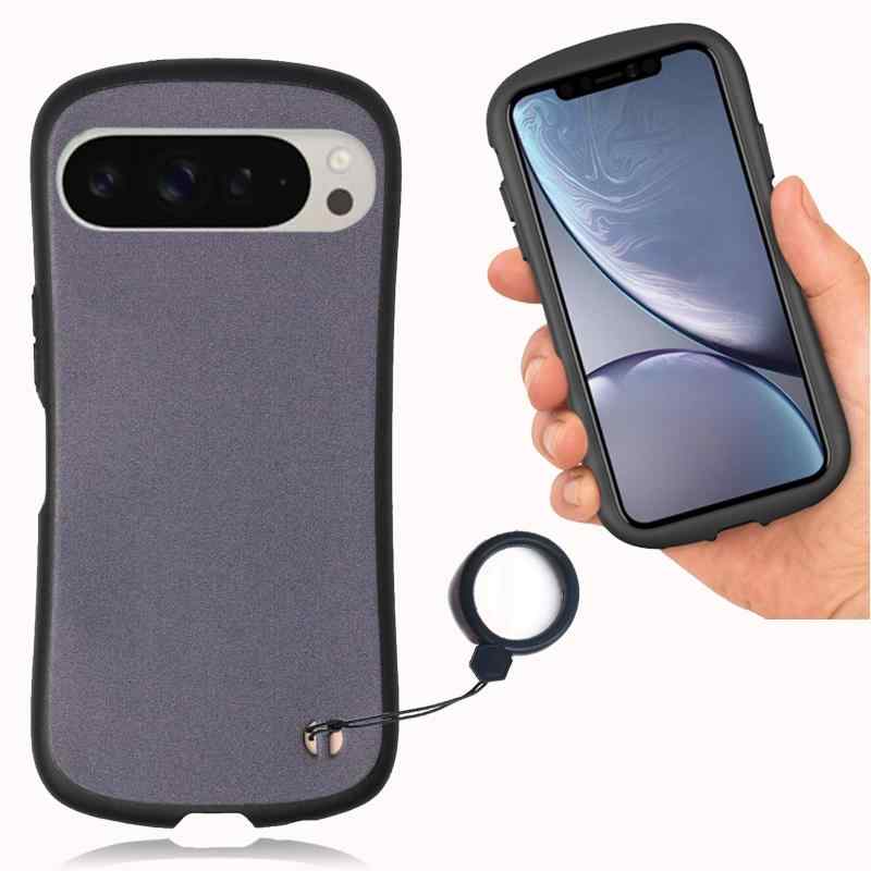 【WenziLior】 Google Pixel 9 9pro 用 ケース 指貫ヒモ付き Google Pixel9 カバー 適用 Pixel 9pro グーグルPixel9 シリコン