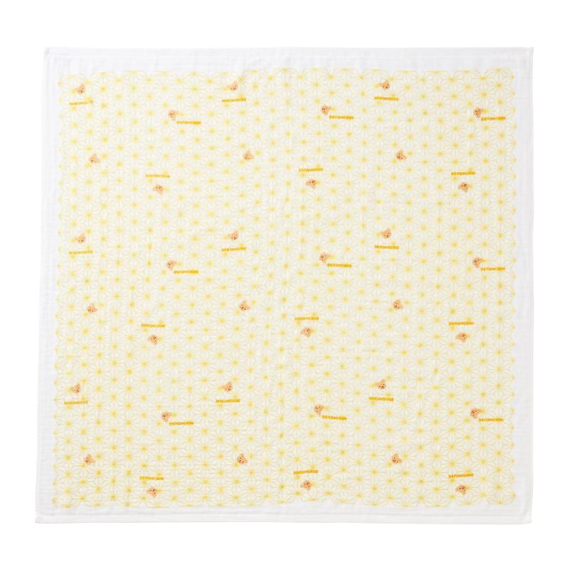 [ミキハウス] ガーゼバスタオル バスタオル 沐浴 お風呂 綿100％ 日本製 90×90cm 出産準備 男の子 女の子 ベビー キッズ 赤ちゃん ベビー服 出産祝い ギフト 46-8341-383ガーゼパイルプリント綿100％日本肌触りの...