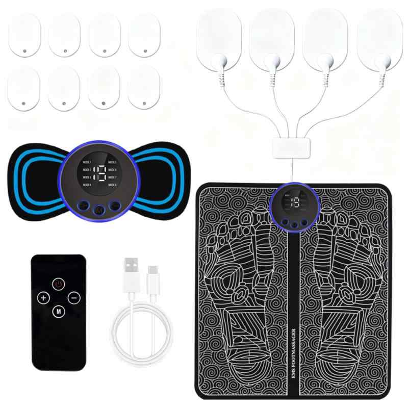 Frecon EMS フットマット 足フットフット 足ツボ 足裏ケア 足リラクセーション フットトレーニング 8種類モード 19段階強度 パネル＆リモコン操作 コンパクト 日本語取扱説明書【EMSフットケアで】 足の筋肉は、立ち上がる、歩く...