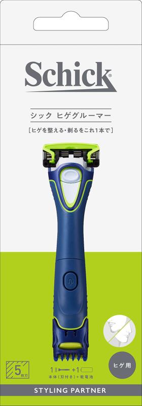 Schick(シック) シック ヒゲグルーマー(刃付き) 1個 (x 1)ヒゲを整える、剃るをこれ1本で髭をお好みの長さに整える電動スキカミソリ反り上げてスッキリさわやかに普通肌