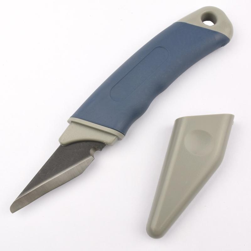 義春刃物 ペナント切出ナイフ RB-2L【素材】刃部:付鋼、柄部:ABS樹脂