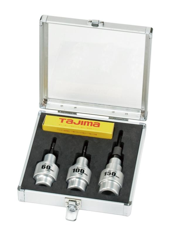 タジマ(Tajima) ビニール絶縁電線用皮剥き ソケット型CV線ストリッパー ムキソケ 固定式 60・100・150セット 600V CV線(CV単芯、CVT用) DK-MS3MSET品名:固定式セット/60・100・150セットセット品...