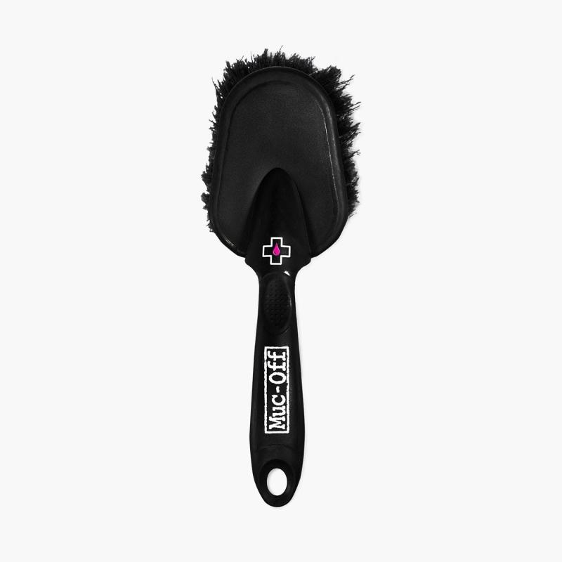 Muc-Off(マックオフ) Individual SoftWashingBrush - ブラック PN370ハードナイロンブラシしっかりとグリップして、バイクを傷つけないシリコンコーティングハンドルマットブラック仕上げ洗浄剤を付けやすい特殊形状