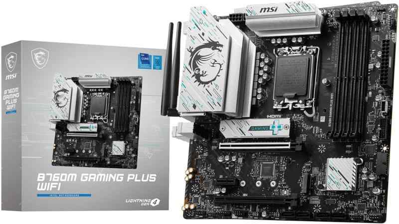 MSIマザーボード B760M GAMING PLUS WIFI 第14/13/12世代Intel CPU(LGA1700) DDR5 Micro-ATX 【ゲーミング部屋で快適にゲーム】[B760 搭載] MB6465MB6465 日本正...