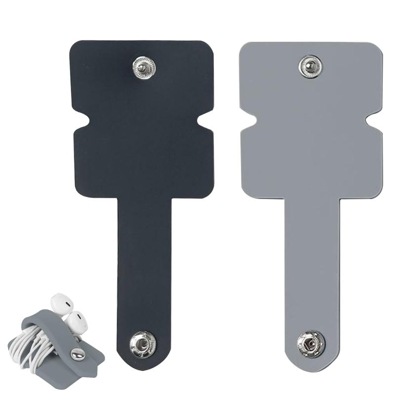 ADOFUN イヤホンケース コードホルダー イヤホン シリコン ケーブル コード収納 配線まとめ 巻き取り 再利用可能 小型 持ち運びに便利 オフィス用品 (2個入り)高品質な素材：イヤホンケースは高品質なシリコン素材を採用しており、柔軟...