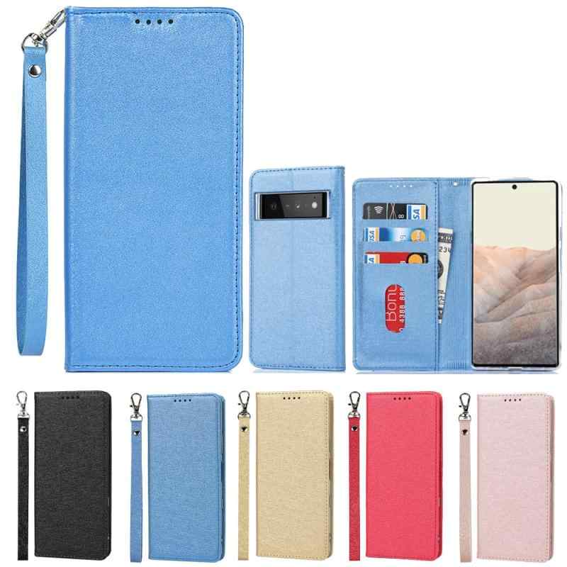 Eastwave for Google Pixel 6 Pro ケース 手帳 財布型 for Google Pixel6 Pro ケースカバー for Pixel 6pro 手帳型ストラップ付き PU皮革 明るい色 内蔵マグネット 携帯カバ...