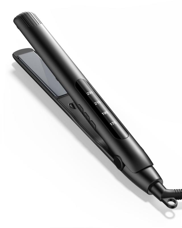 RUNCTY ヘアアイロン ストレートアイロン 25mm 4段階温度調整 170~230℃ 高濃度8000万マイナスイオン 美髪 ふんわり 潤い ツヤ感 均一熱伝導 自動電源オフ ロック機能付き 2Wayアイロン ストレート 【プロ仕様の2...