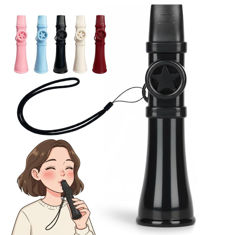 GOKEI カズー 膜振動式 楽譜不要 すぐ音が出る 最新改良モデル シンプル 軽量 鼻歌 ミニ ストラップ付 吹奏楽器 音楽玩具 独奏可 管楽器 初心者 バンド パーティー 伴奏 ホイッスル すべての✅【1分でマスターハミングするだけで音...