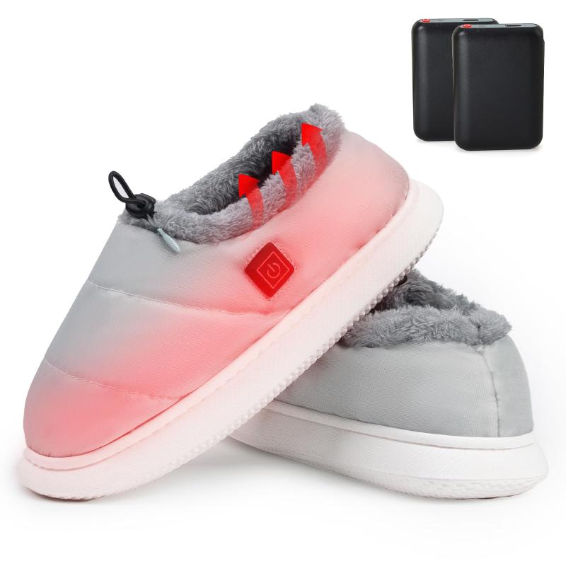 SUPTEMPO 電気スリッパ コードレス 10秒速暖 フットウォーマー 足温器 充電式 電熱スリッパ 歩ける 足元ヒーター 2個バッテリー付き（6000mAh) 日本製ヒーター 3段階温度調節 1.5m延長コード付き 【2025年最新モデ...