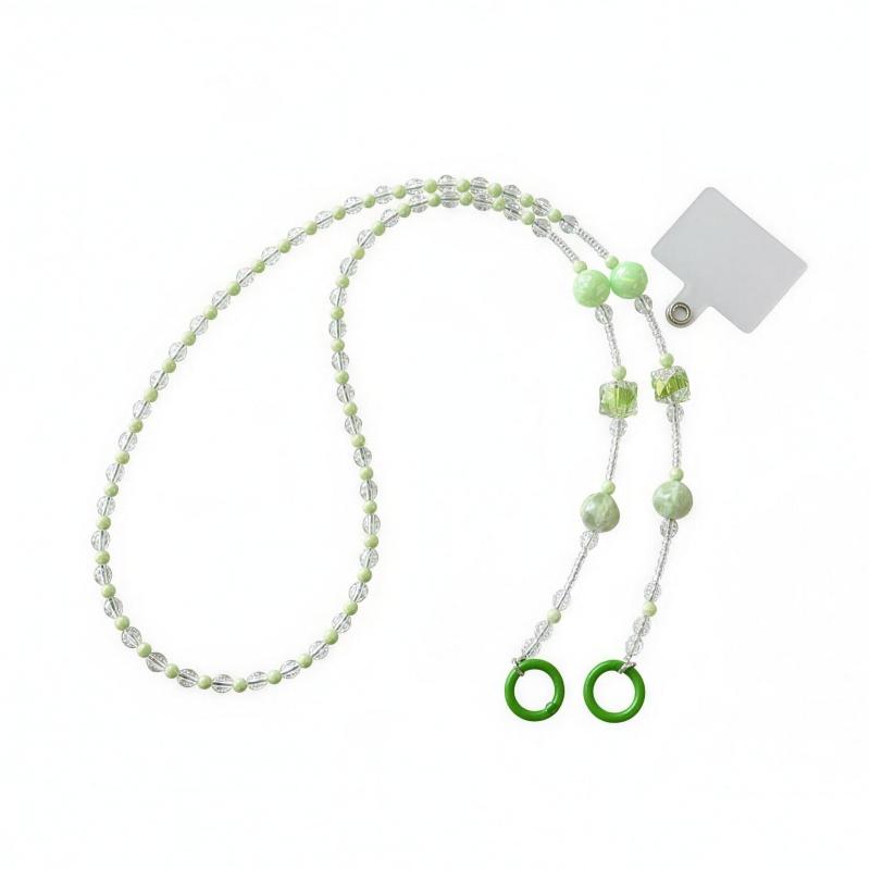 [YUTTARI] スマホ ショルダーストラップ スマホストラップ ショルダー 連珠 ネックストラップ スマホ用 携帯ストラップ 首掛け 肩掛け 携帯用 斜めがけ 後付け 透明タグパッチ付き 落下防止 【セット内容】: ストラップ×1、スト...