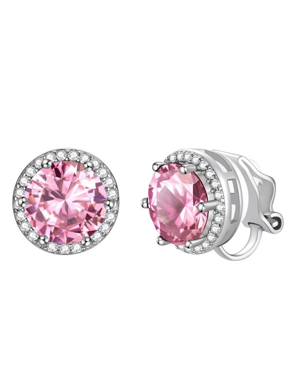 FindChic イヤリング レディース シルバー925 金属アレルギー対応 ノンホールピアス 誕生石 痛くない フェイクピアス キュービックジルコニア キラキラ 可愛い 穴不要 両耳 誕生日 プレゼント 【幸運の誕生石イヤリング】耳元で美...