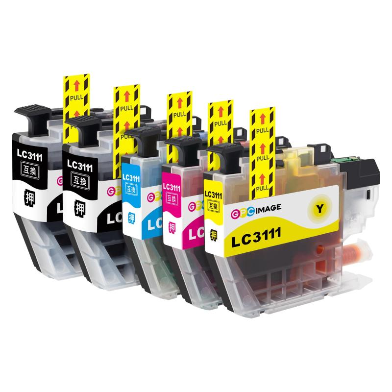 GPC Image LC3111-4PK ブラザー 用 インク lc3111 純正と併用可能 brother 用 4色+BK 5本 大容量タイプ インクカートリッジ DCP-J572N J577N J582N J978N J998DN J9...