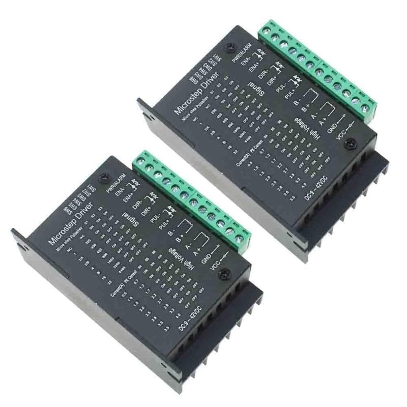 2pcs TB6600 4A 9-42V CNC Controller Stepper Motor Driver for Single Axis Two-Phase Hybrid Stepping Motor for CNC2pcs TB6...