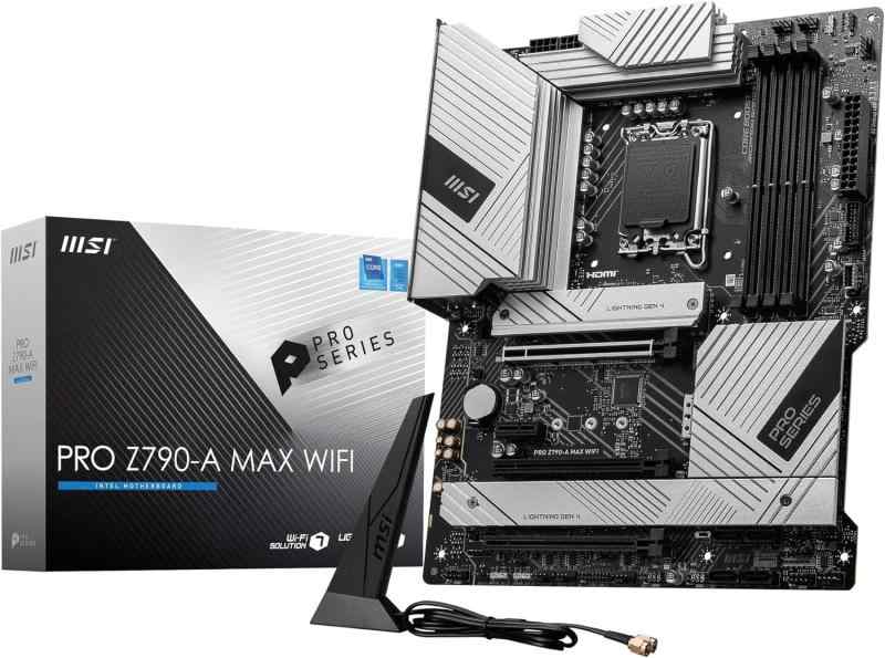 MSI PRO Z790-A MAX WIFI 第14/13/12世代Intel LGA1700 Coreプロセッサ対応 DDR5 Z790チップセット ATX マザーボード MB6305MB6305 日本正規製品 2年16+1+1フェーズ...