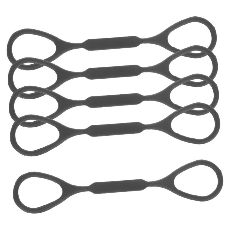 SHOWERORO トランペット スライドストッパー 5個セット シリコン製 軽量 しなやか コンパクト ブラック トランペットアクセサリー 演奏補助用高い柔軟性と耐久性：プレミアムシリコン素材を使用したトランペットスライドストッパーは裂け...