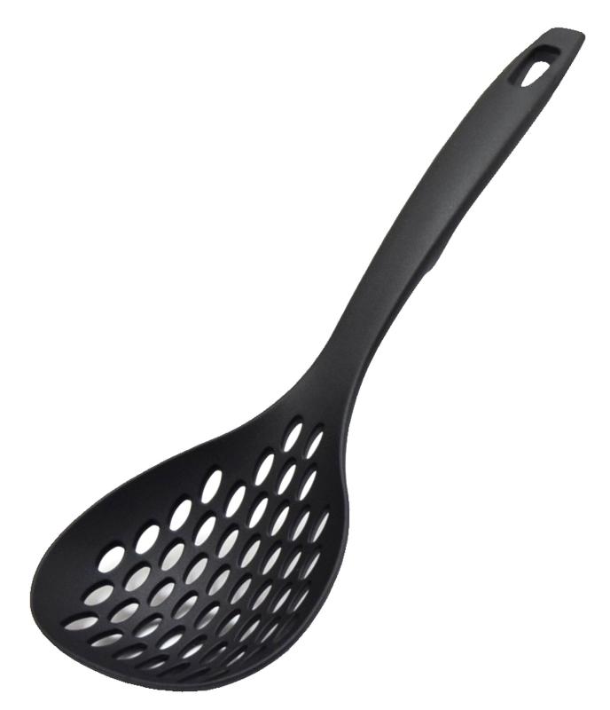 アルティス Home chef mini メッシュスプーン ブラック 240x77x32mmサイズ:24x7.7x3.2cm材質:66ナイロン耐熱温度:210度生産国:日本食洗機対応