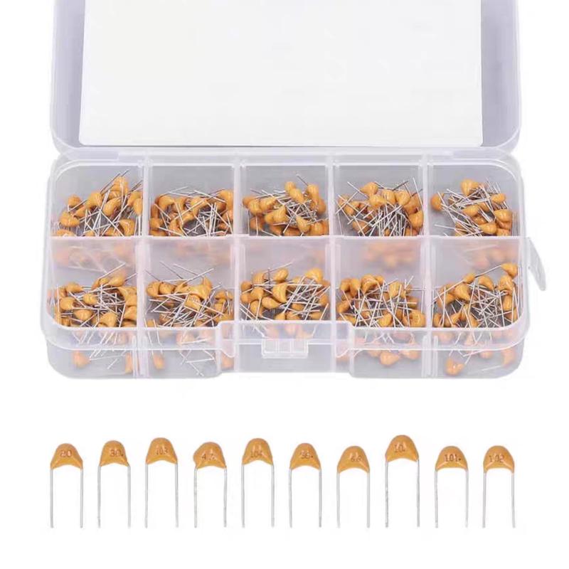 BEHOSHI セラミックコンデンサー 10種類 300個セット コンデンサー 10PF-100NF 50V 積層セラミックコンデンサ 電子部品 電解コンデンサ 絶縁性 耐摩耗性 収納ケース付き高品質な積層セラミックコンデンサーアソートキッ...