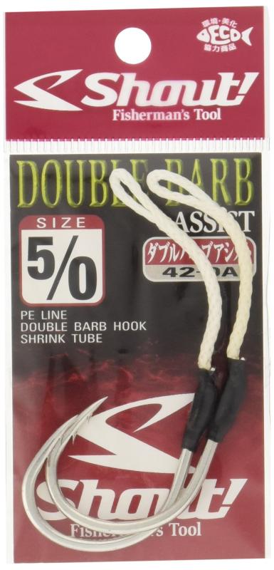 シャウト 42-DA ダブルバーブアシスト 5/0ダブルバーブ