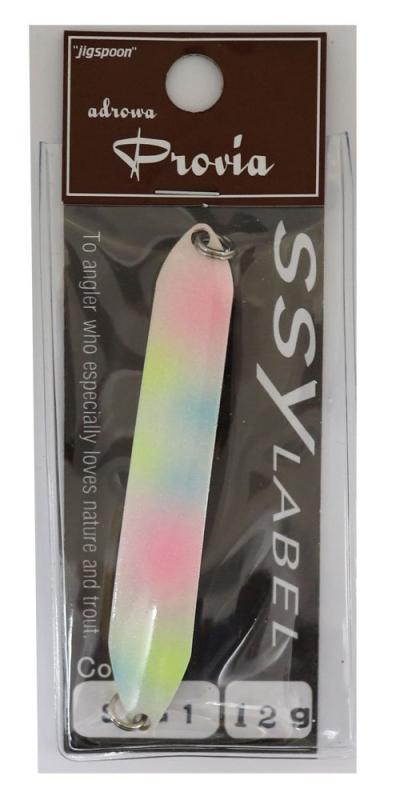 ssyLABEL(シーレーベル) スプーン アドロワ プロビア SIG 裏ハンマード 74mm 12g パールレインボー グローテール/ゴールド #SIG1 ルアー主な対応魚種:トラウトサイズ:74mm / 重量:12gカラー:パールレイン...