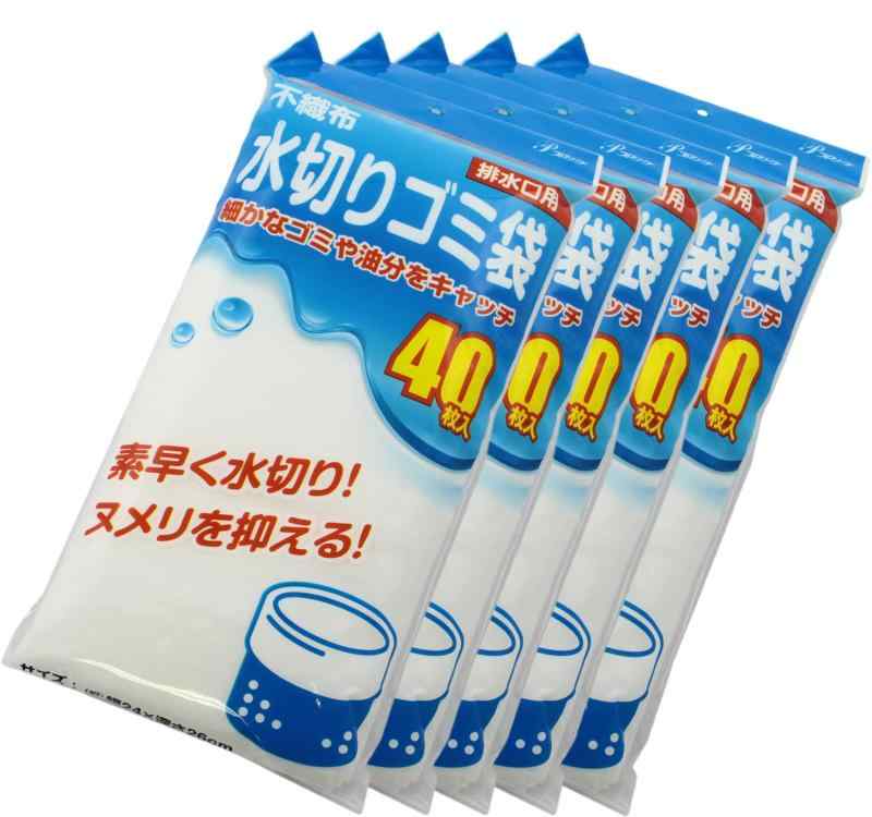 全家協 水切り ゴミ袋 排水口用 不織布 5個 パック 40枚入 ZK6122本体サイズ:約24×26cm(深さ)本体重量:約81g素材・材質:PET樹脂原産国:中国