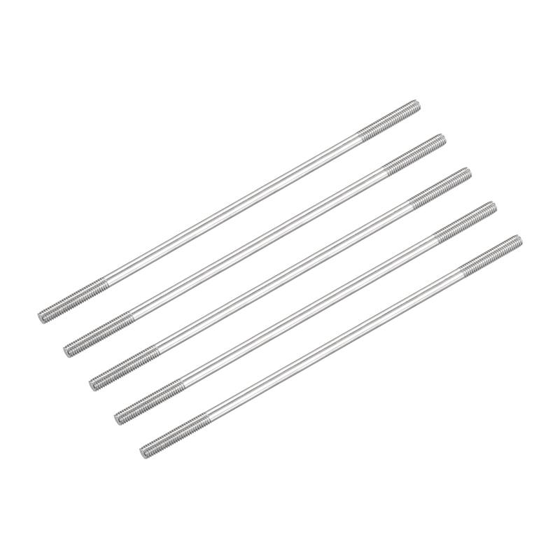 METALLIXITY 両ネジ 両端のスタッドネジ 両端ねじ M6ねじ 130mm長さ 5本 304ステンレス鋼 家庭修理用[1]：適用範囲 - 住宅修理用または電気接続部品が厚すぎる場合に、または構造上の制限がある時、通常のボルトでは接続...